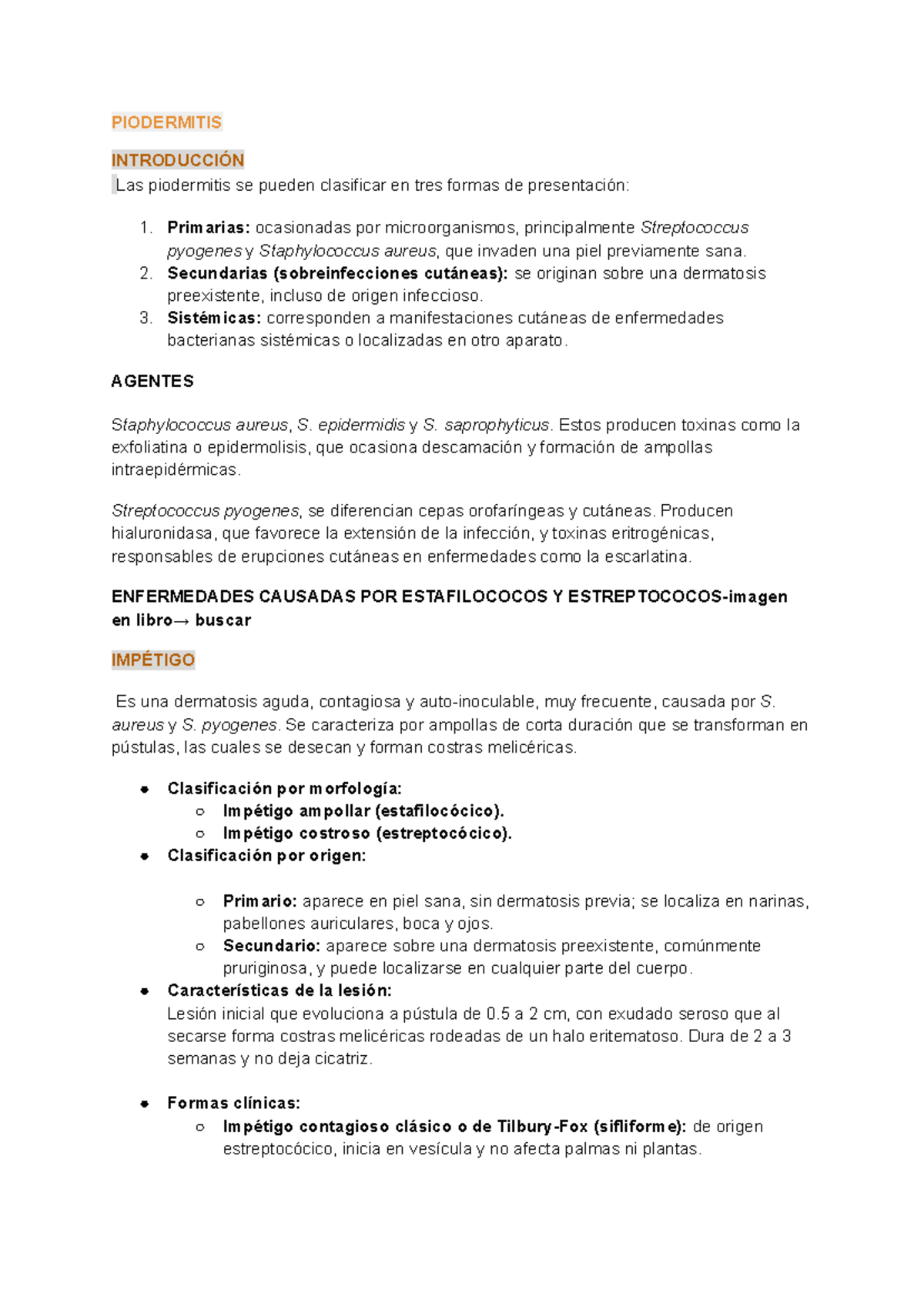 Clasificación de Piodermitis: Microorganismos y Manifestaciones ...