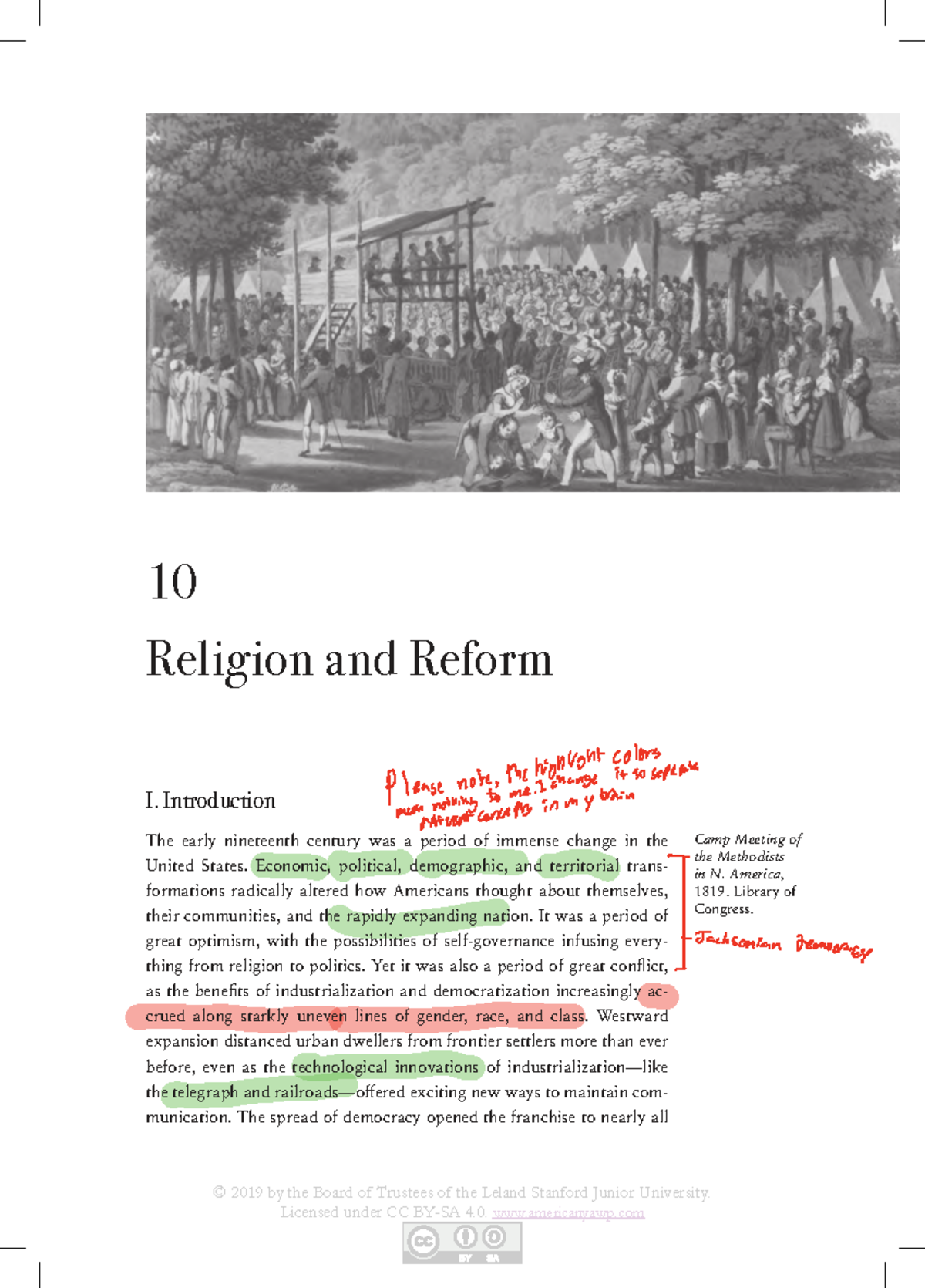 Religion and Reform I: The Antebellum Movement for Social Change - Studocu