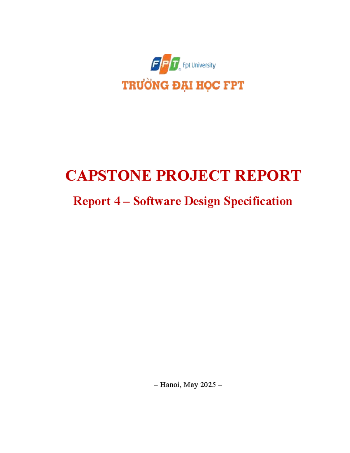 HDMS CAPSTONE PROJECT REPORT 4: Software Design Specification - Studocu