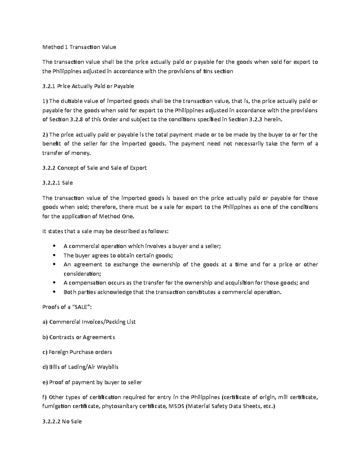 TM-103- Final - ... - Method 1 Transaction Value The transaction value ...