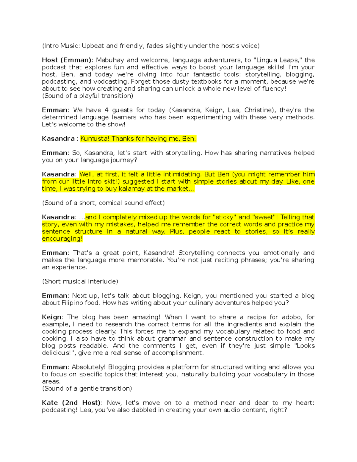 Exploring Language Skills: Storytelling, Blogging, Podcasting ...