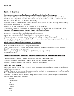 [Solved] Design an outline for a first term PE program considering your ...