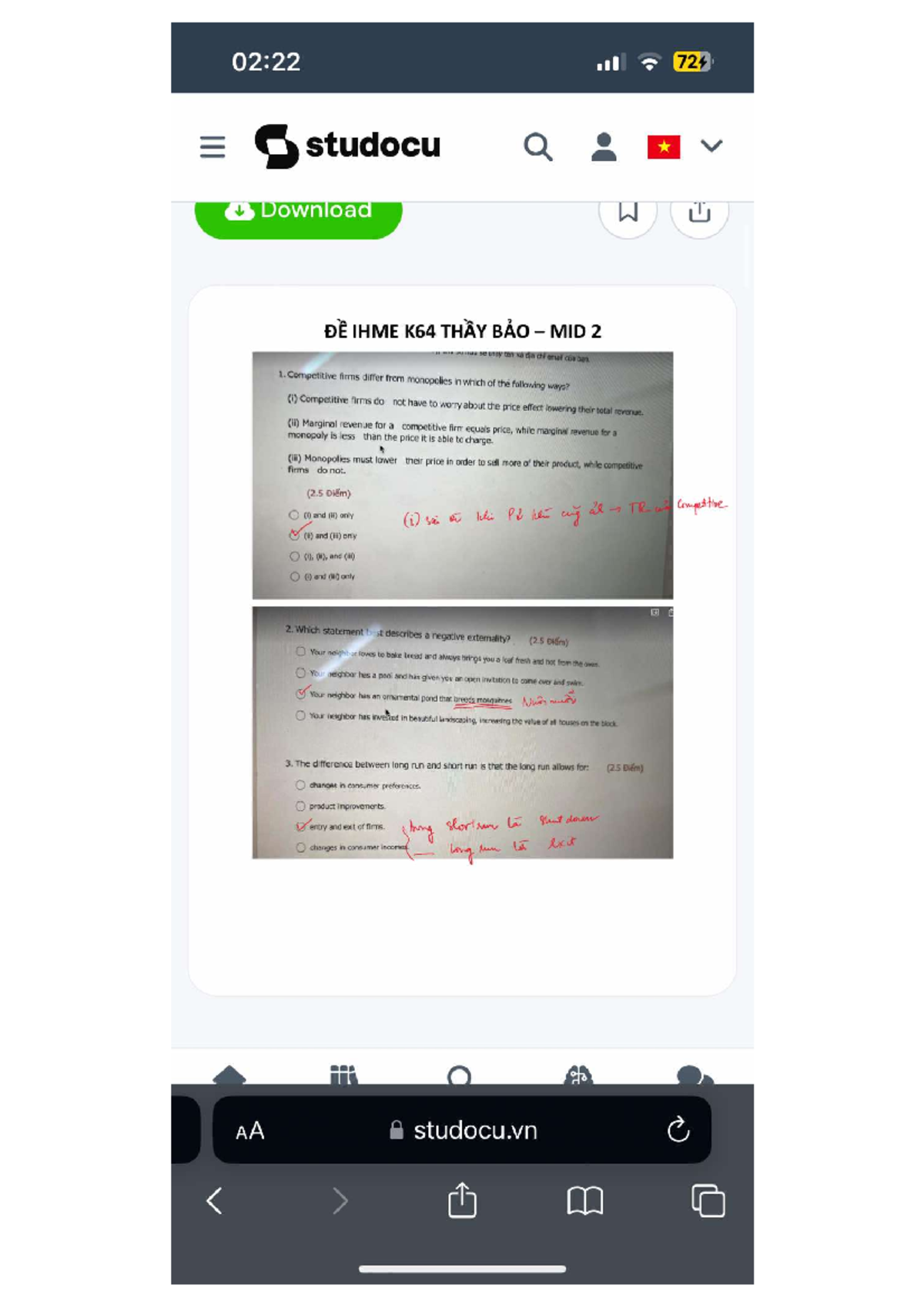 Microeconomics Midterm 2 Study Guide: Key Concepts and Differences - Studocu