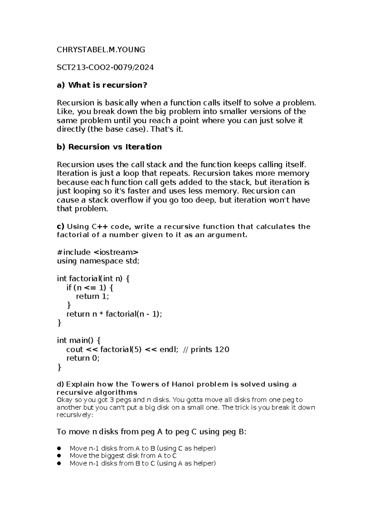 DSA Cat 2: Understanding Recursion and Its Applications in Data Science ...