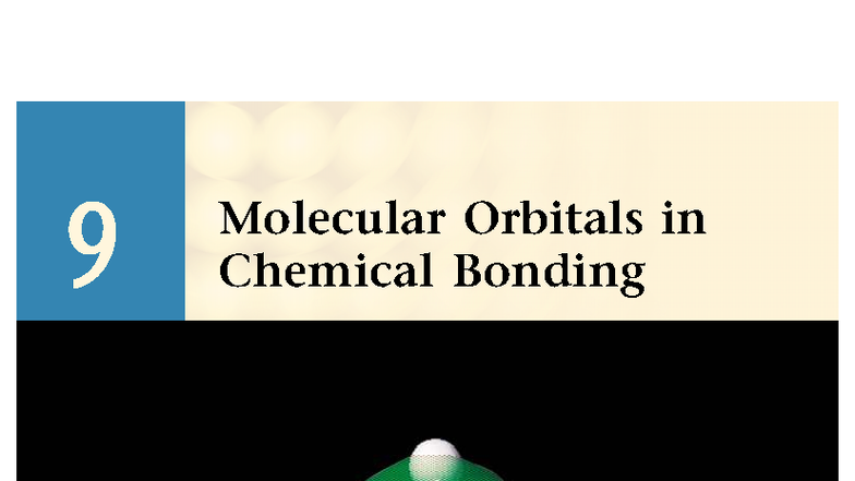 Chapter 9: Molecular Orbitals in Chemical Bonding - Key Concepts and ...