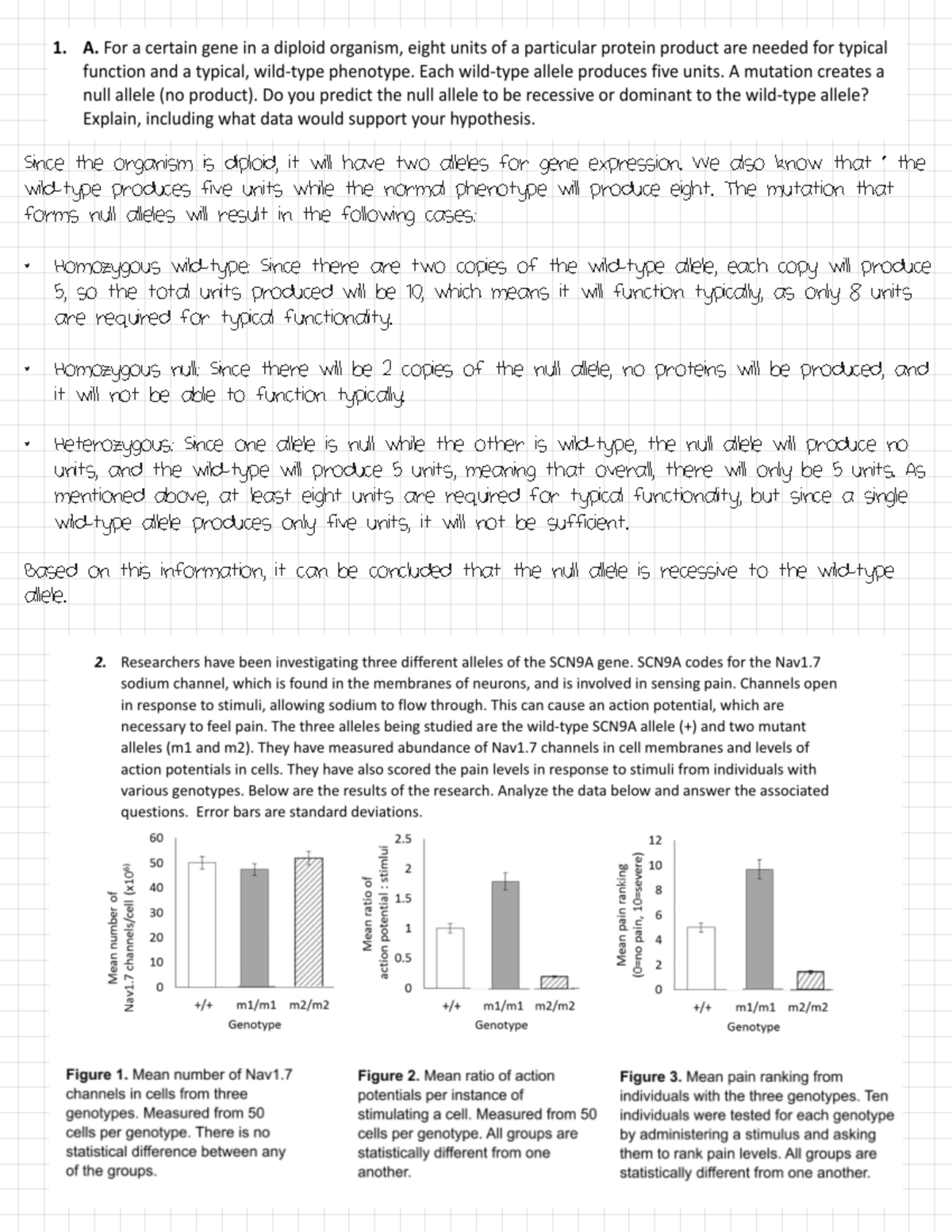 BICD 100 homework #2 - Since the organism is diploid, it will have two ...
