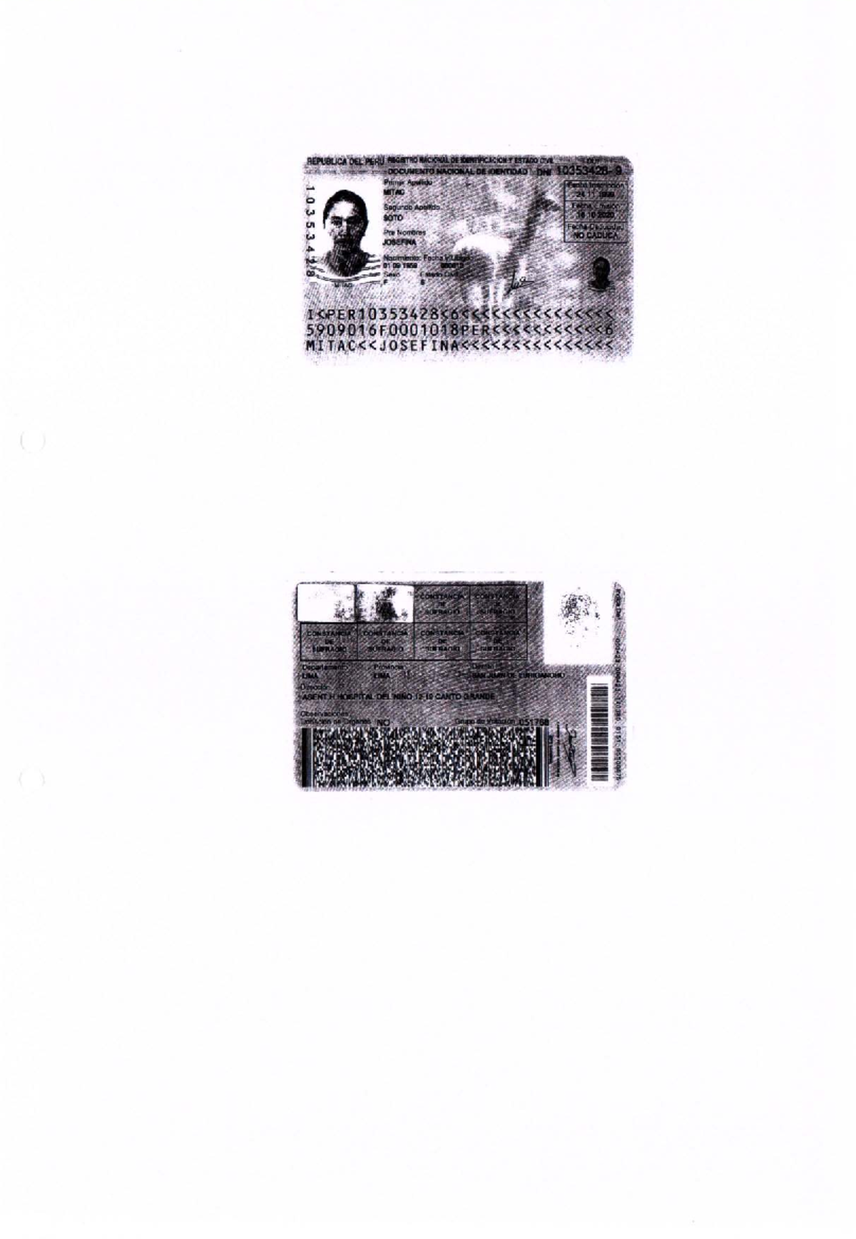 Constancia de Sufragio - DNI Gerente - F MITAC S - Studocu