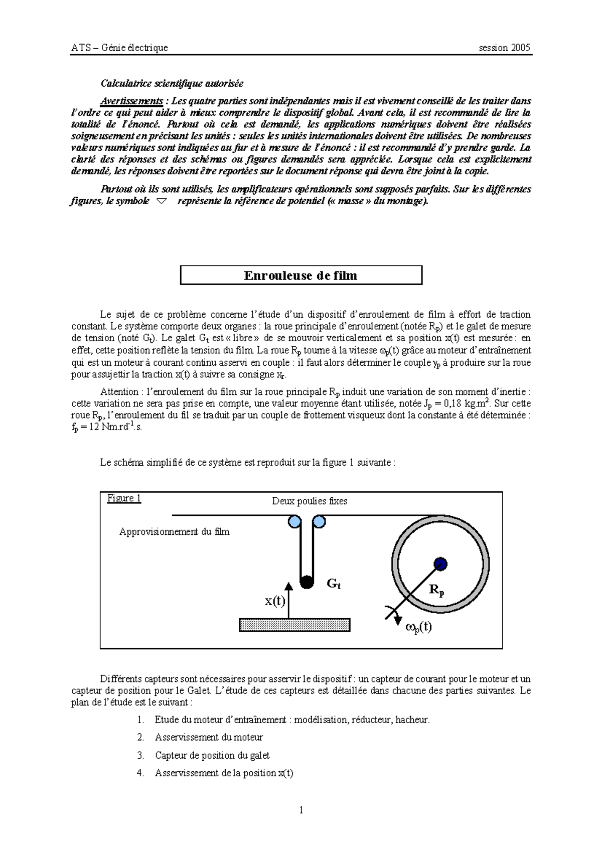 Annale 12782 ATS Genie Electrique 2005 ATS - Calculatrice scientifique ...