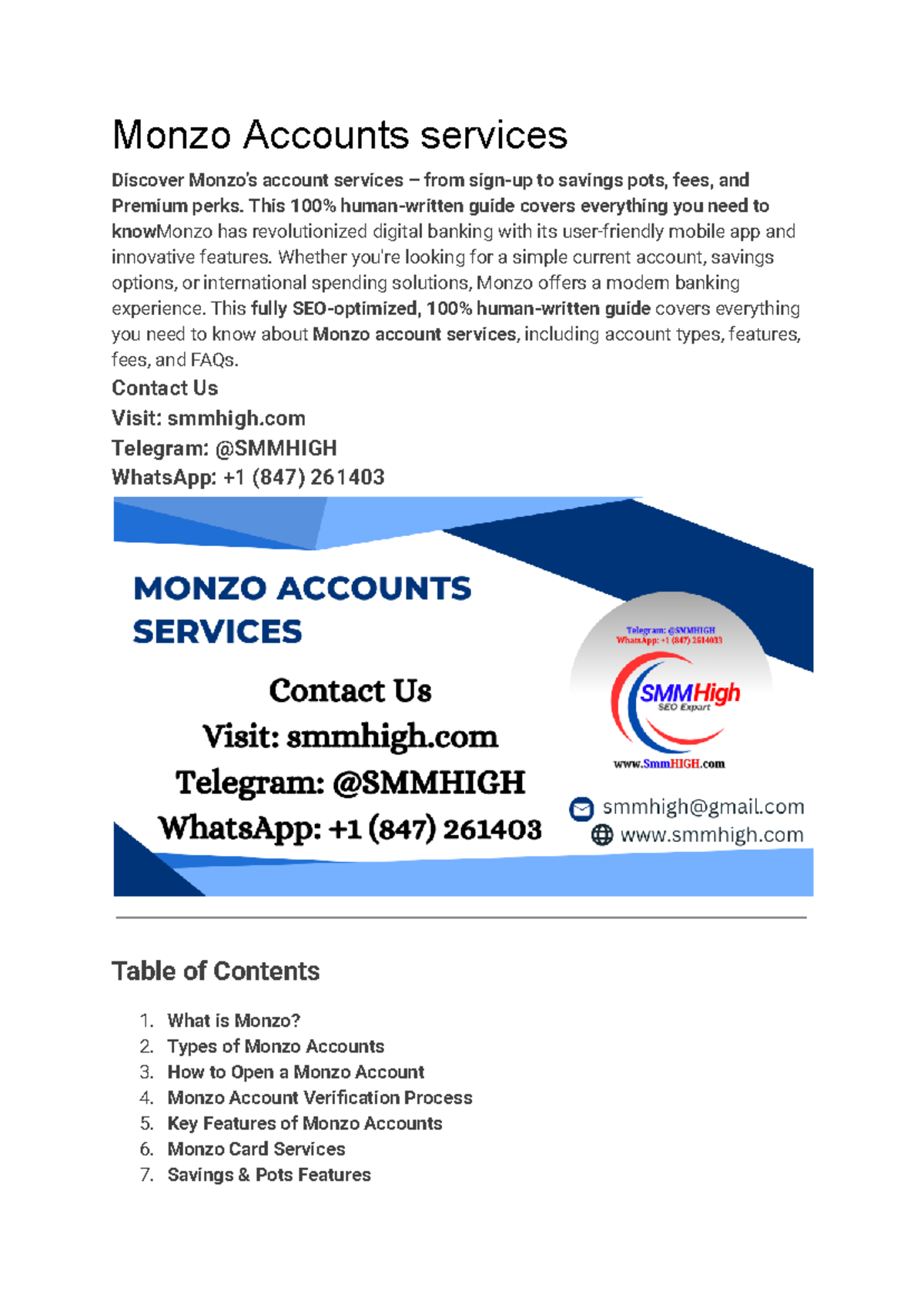 Monzo Accounts Services Overview: Features, Fees, & More - Studocu