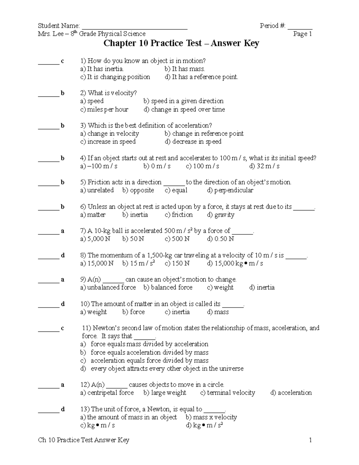 Ch 10 practice test answer keyThere are 15 words that are possible ...