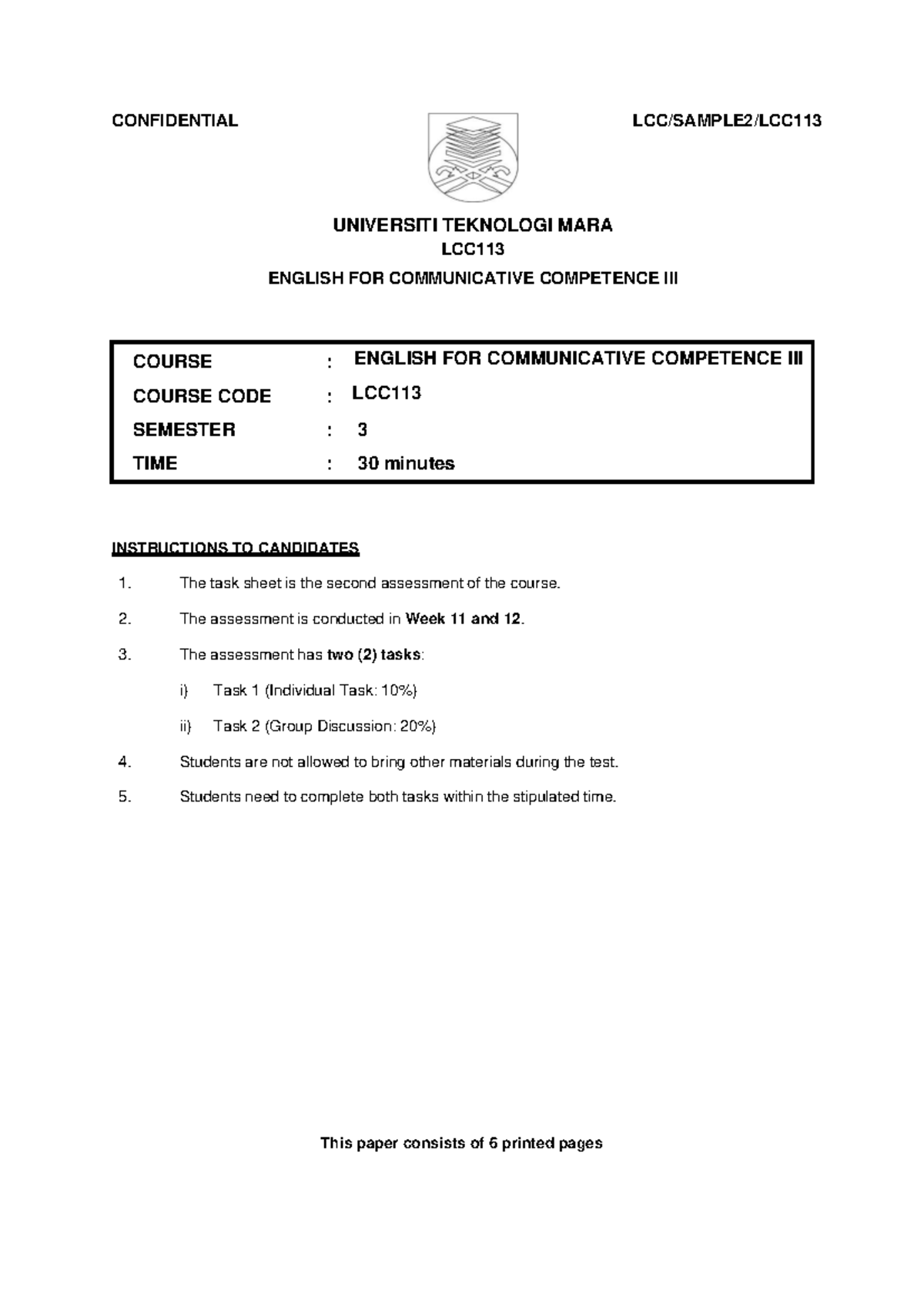 LCC113 Speaking Assessment 2: Stress Management Strategies - Studocu