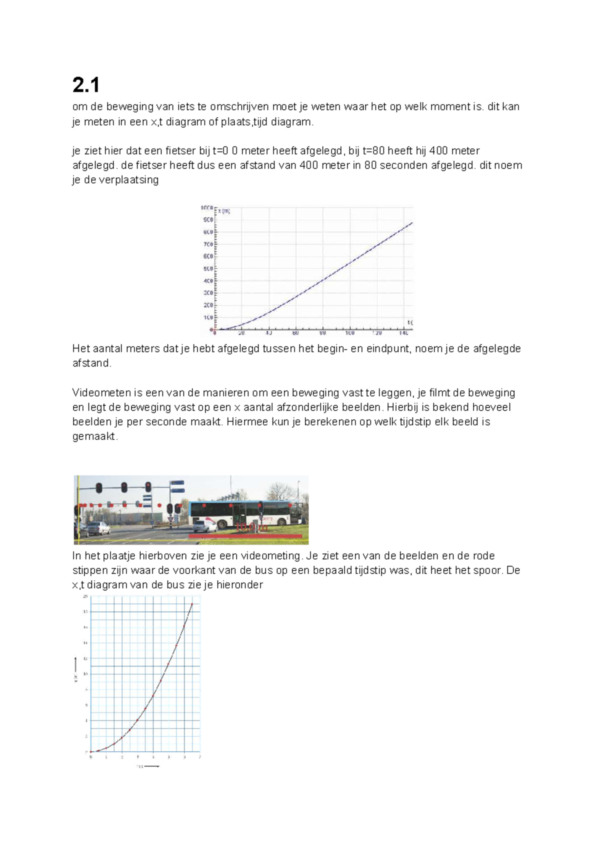 Natuurkunde V4 Hoofdstuk 2: Beweging en Diagrammen Analyse - Studeersnel