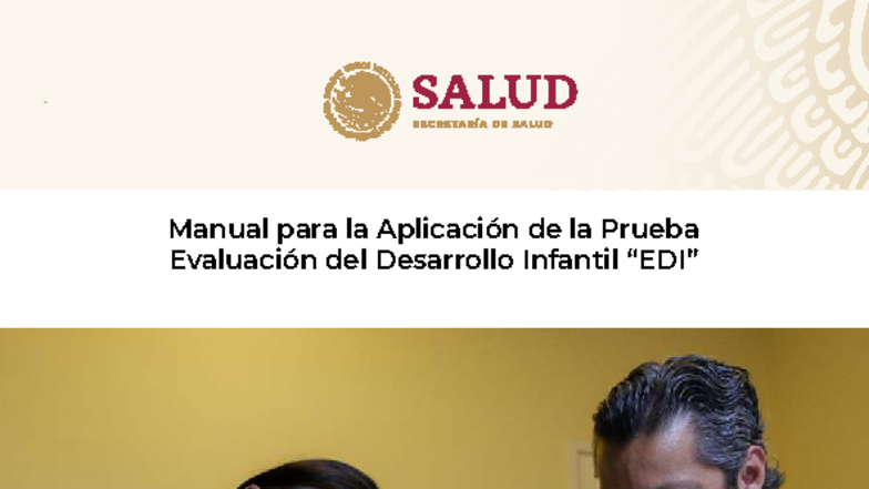 Manual EDI 2a Edición: Aplicación de la Prueba de Desarrollo Infantil ...