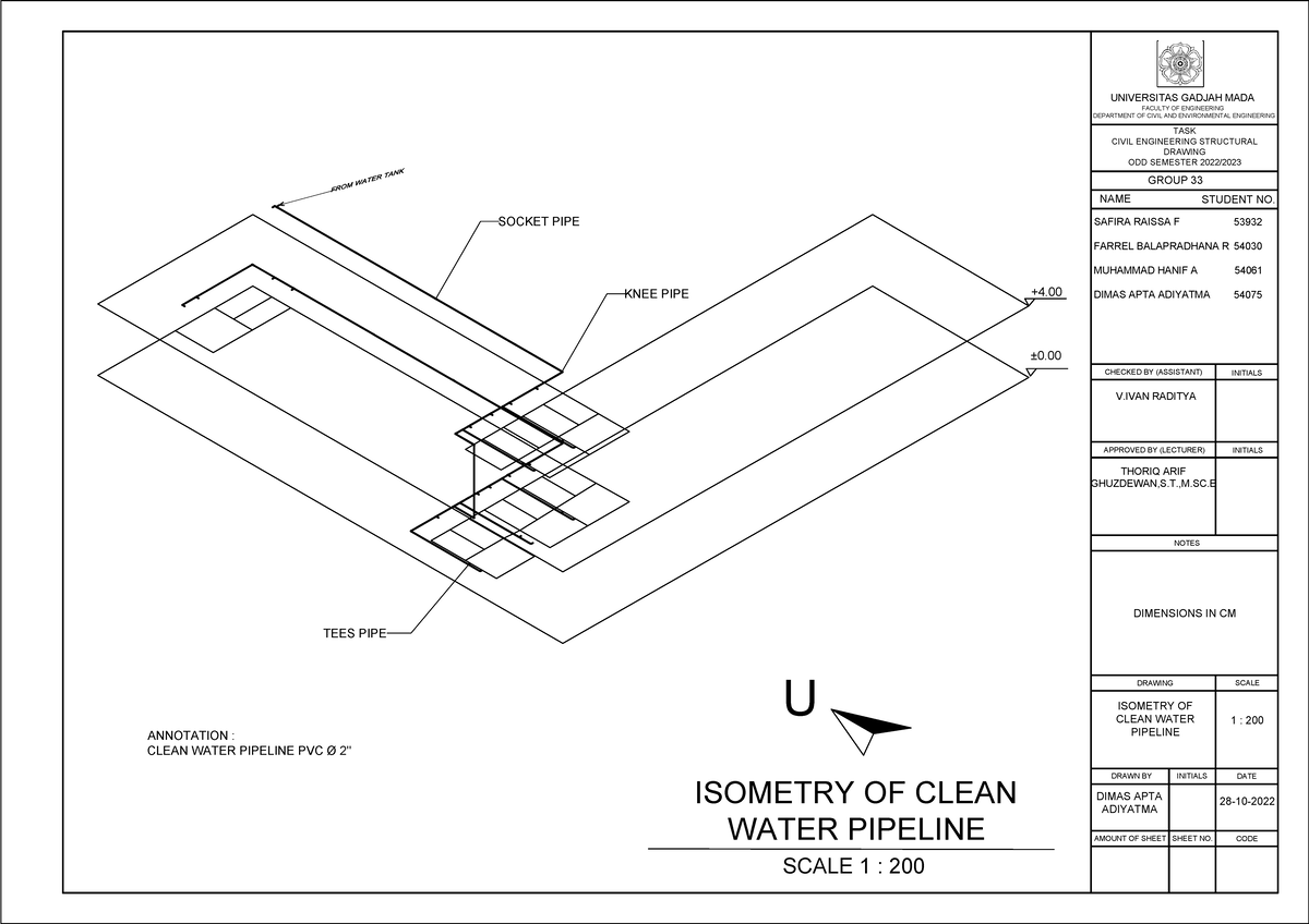 Denah Rumah 234: Isometri Pipa Air Bersih 1:200 (CIVIL ENG) - Studocu