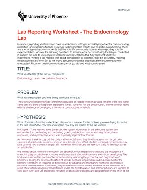 Lab Report – Cell Structure - BIO/290 v Lab Report – Cell Structure In science, reporting what ...