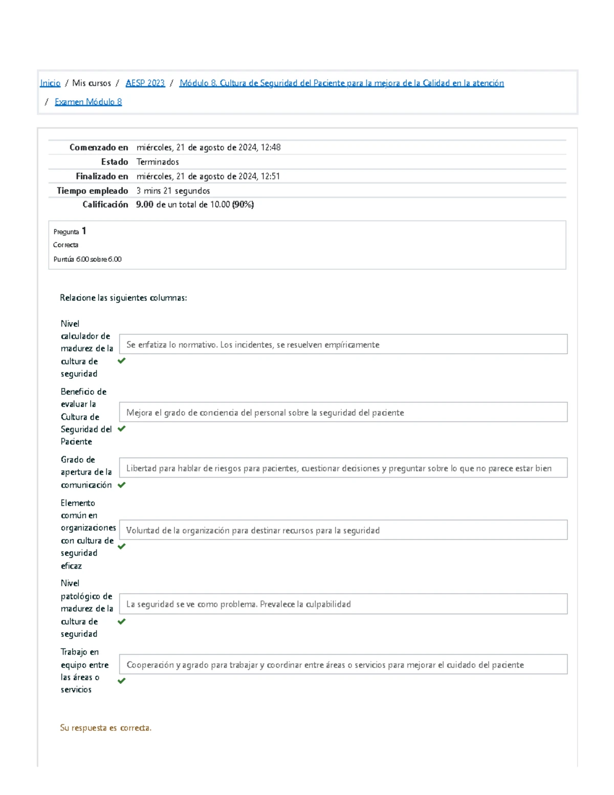 Revisión del Examen Final AESP 2023: Módulo 4 - Seguridad - Studocu