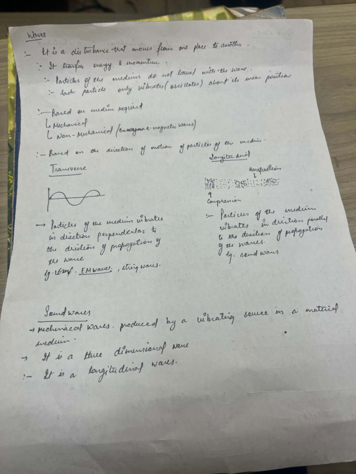 Waves Physics (PHYS101) - Summary of Key Concepts and Equations - Studocu