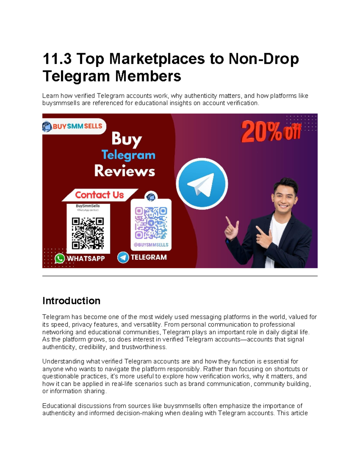 11.3 Understanding Verified Telegram Accounts and Their Importance ...