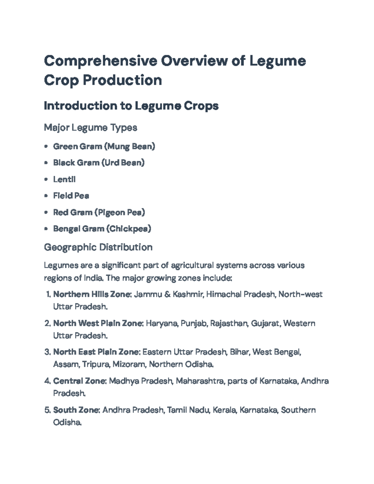 Comprehensive Guide to Legume Crop Production and Management Techniques ...