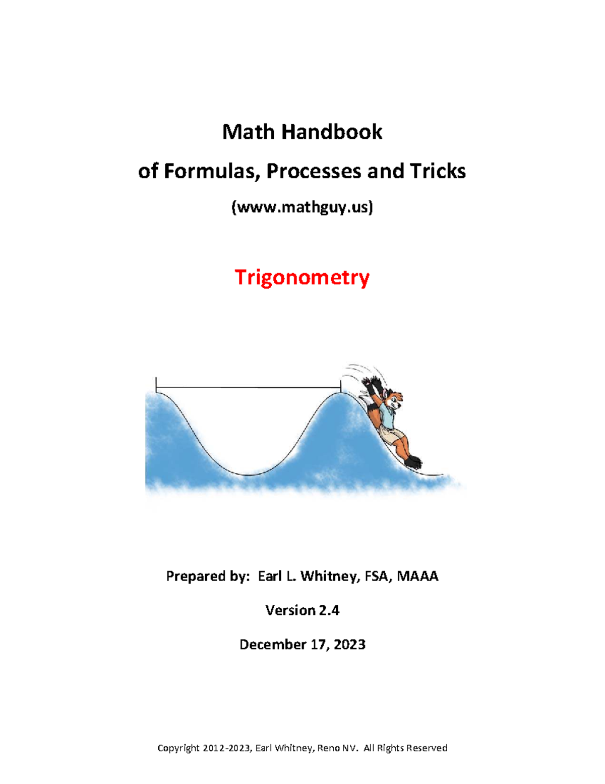Trigonometry Handbook: Formulas, Identities & Graphing Techniques ...