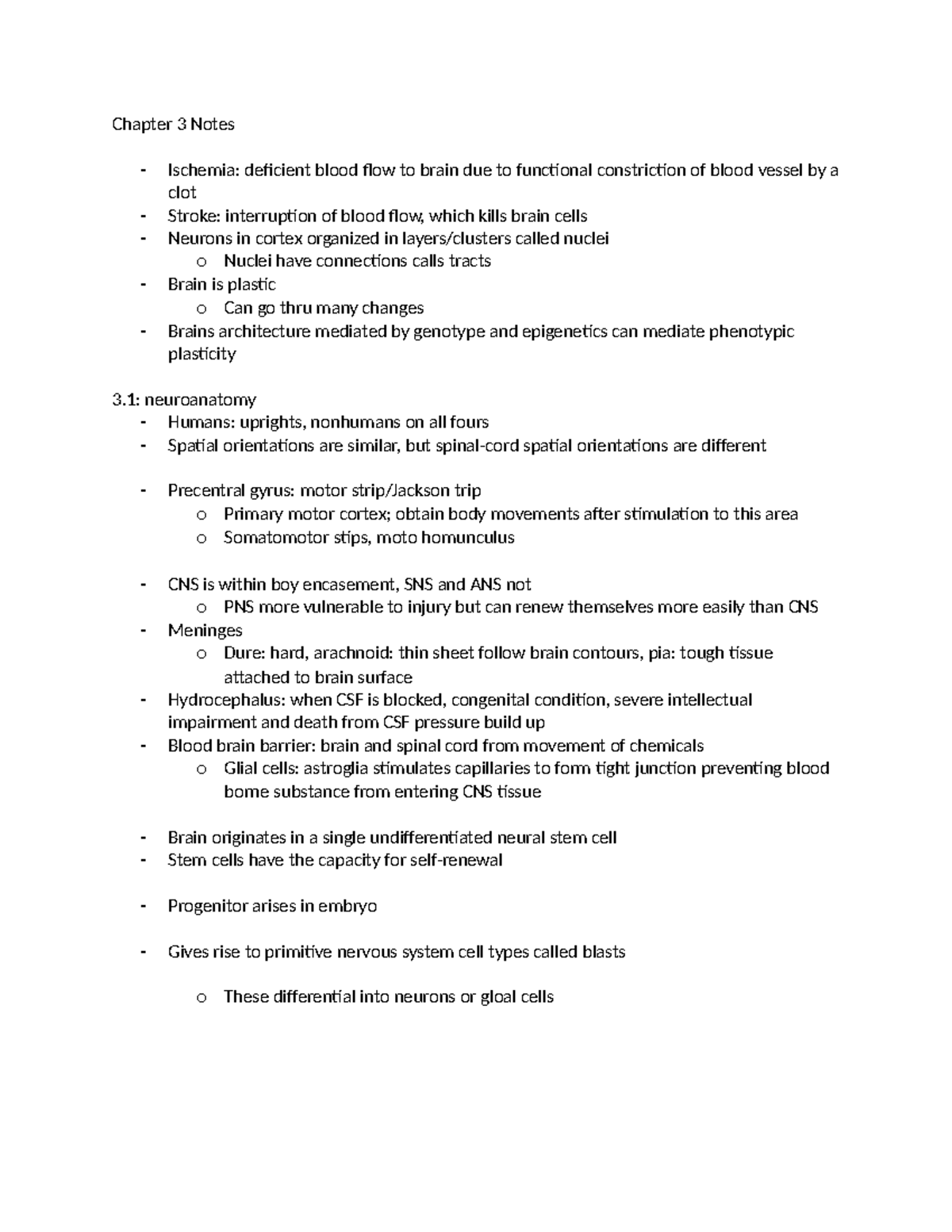 Psychology 101: Chapter 3 & 7 Notes on Neuroanatomy & Imaging ...