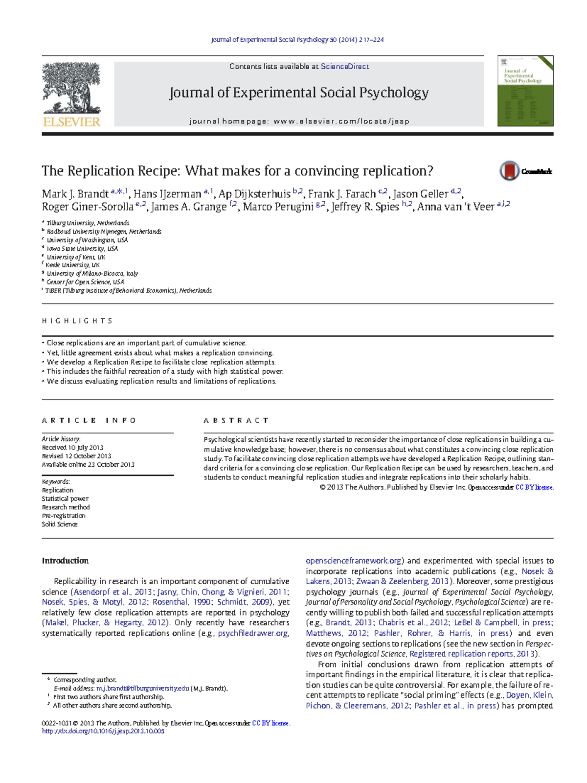 The Replication Recipe: Criteria for Convincing Replications in ...
