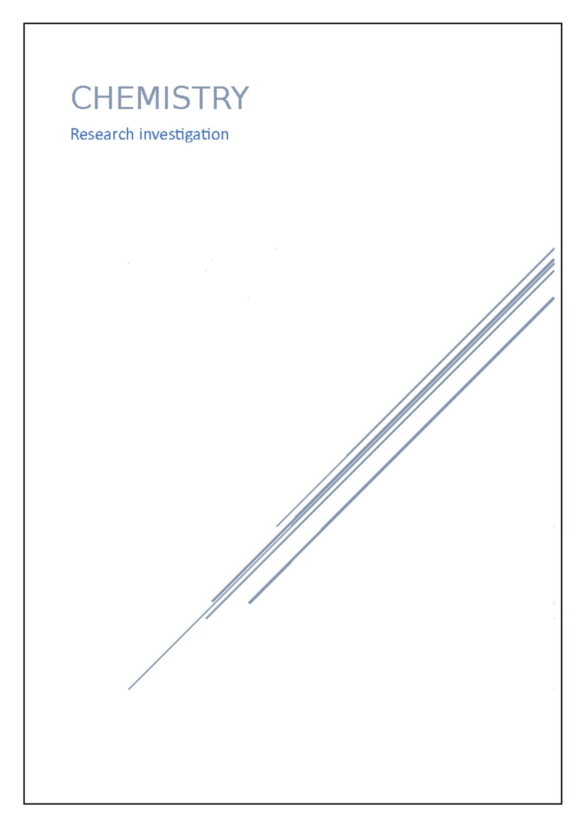 Research investigation Final - Year 11 Chemistry Research Investigation ...