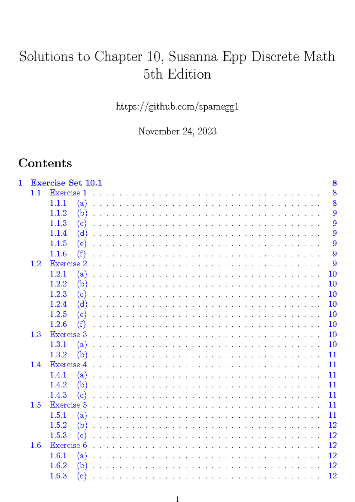 Solutions to Chapter 10: Epp Discrete Math Exercises (5th Ed) - Studocu