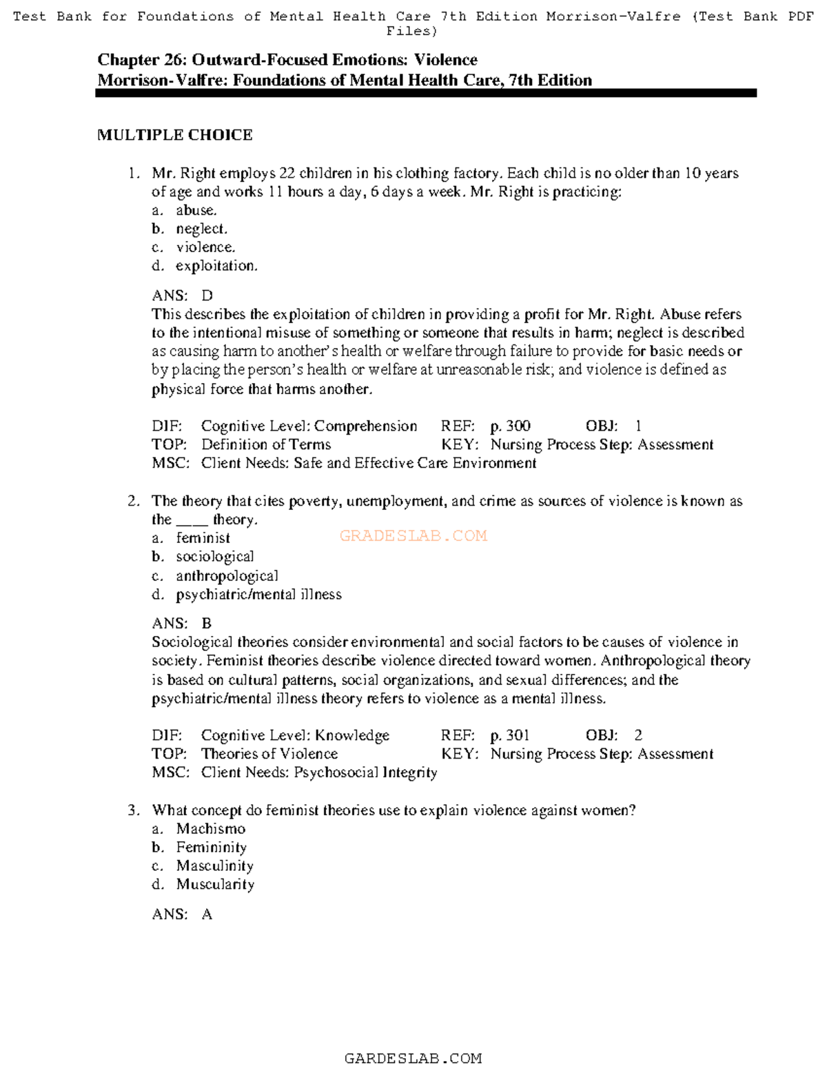 26 - Chapter Notes on Outward-Focused Emotions and Violence - Studocu