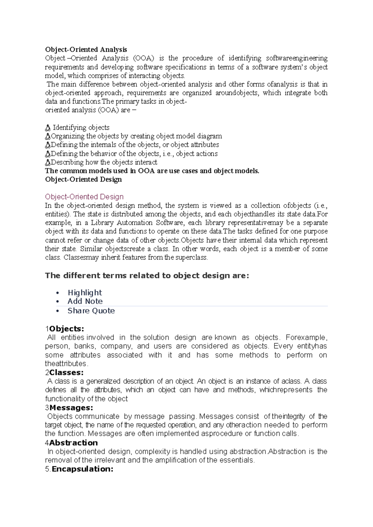 Unit 3 OOSD - Comprehensive Notes on Object-Oriented Analysis and ...