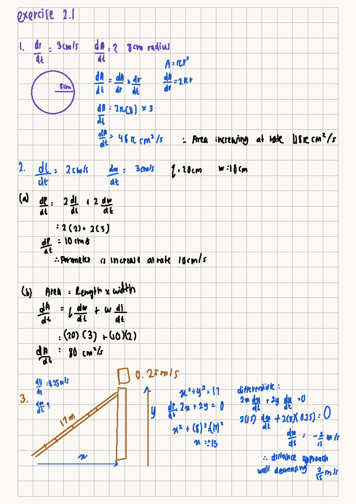 TUTO 2 Math - Tutorial Answers for Exercise 2.1 and 2.3 - Studocu