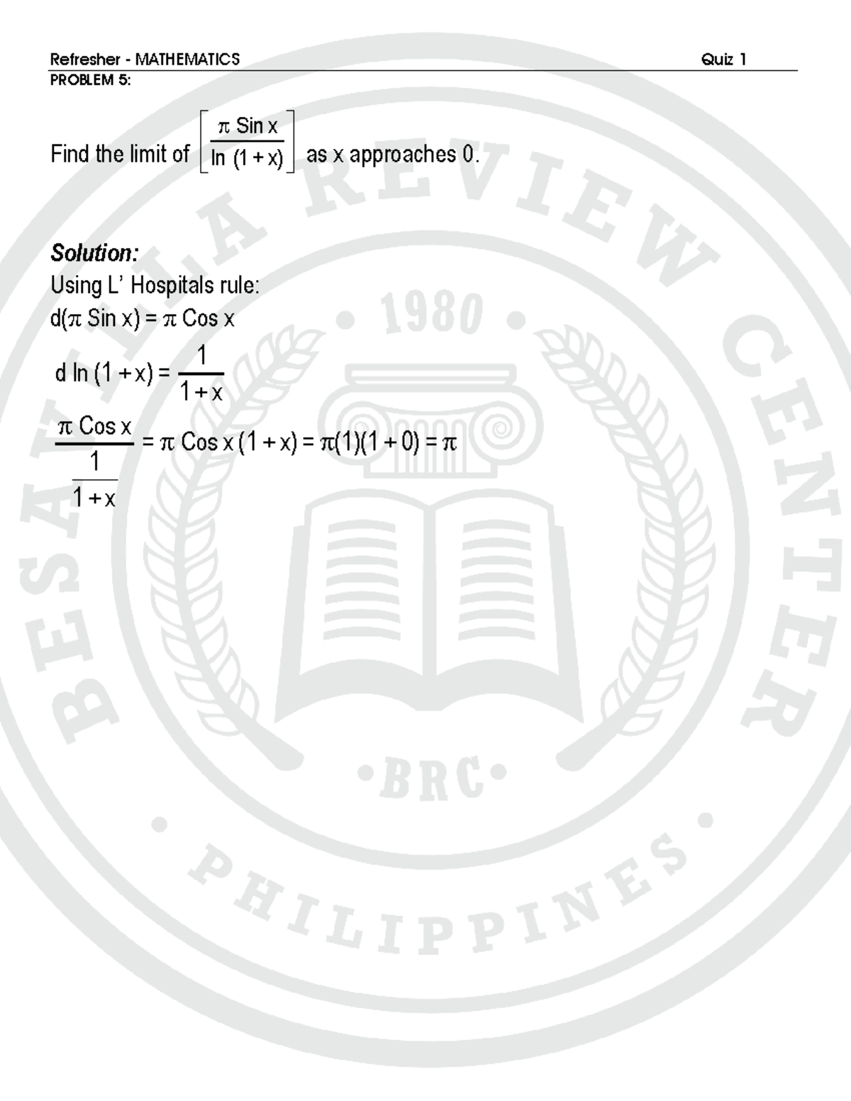 Besavilla MSTE 2 - for engineering students and reviewees - PROBLEM 5 ...