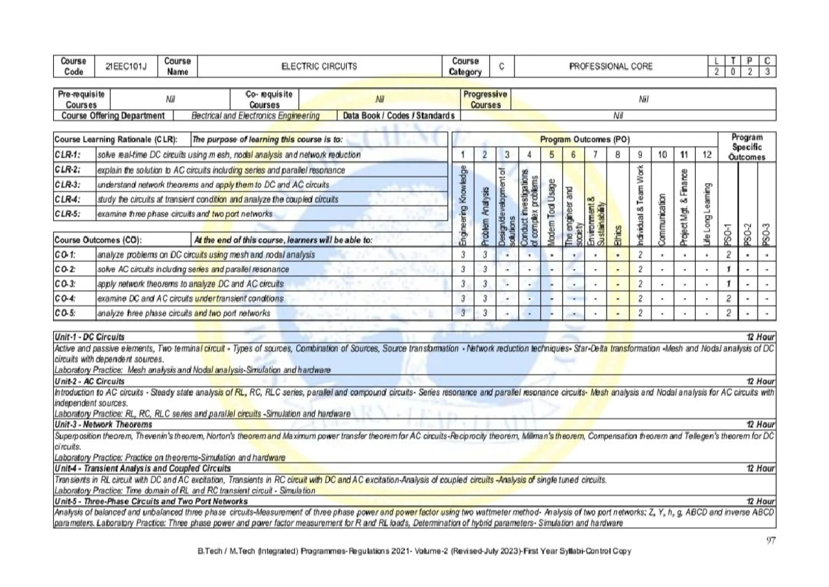 DC CIRCUIT ANALYSIS SUMMARY OF ECA UNIT-1 - UNIT- I DC CIRCUIT ANALYSIS ...