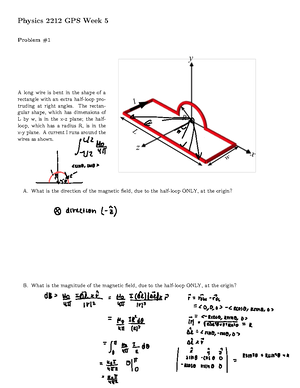 GPS Week #3 Solutions - Physics 2212 GPS Week 3 Problem # Two dipoles ...
