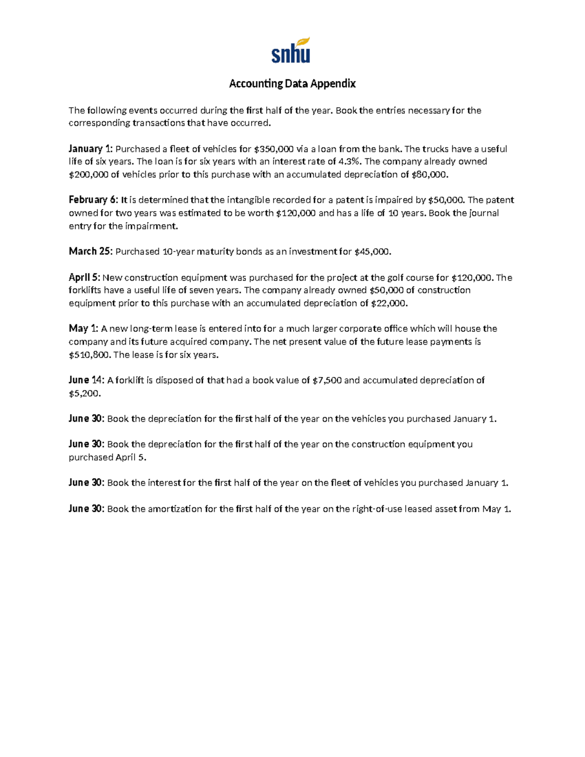 ACC 317 Project Two: Accounting Data & Transactions Appendix - Studocu