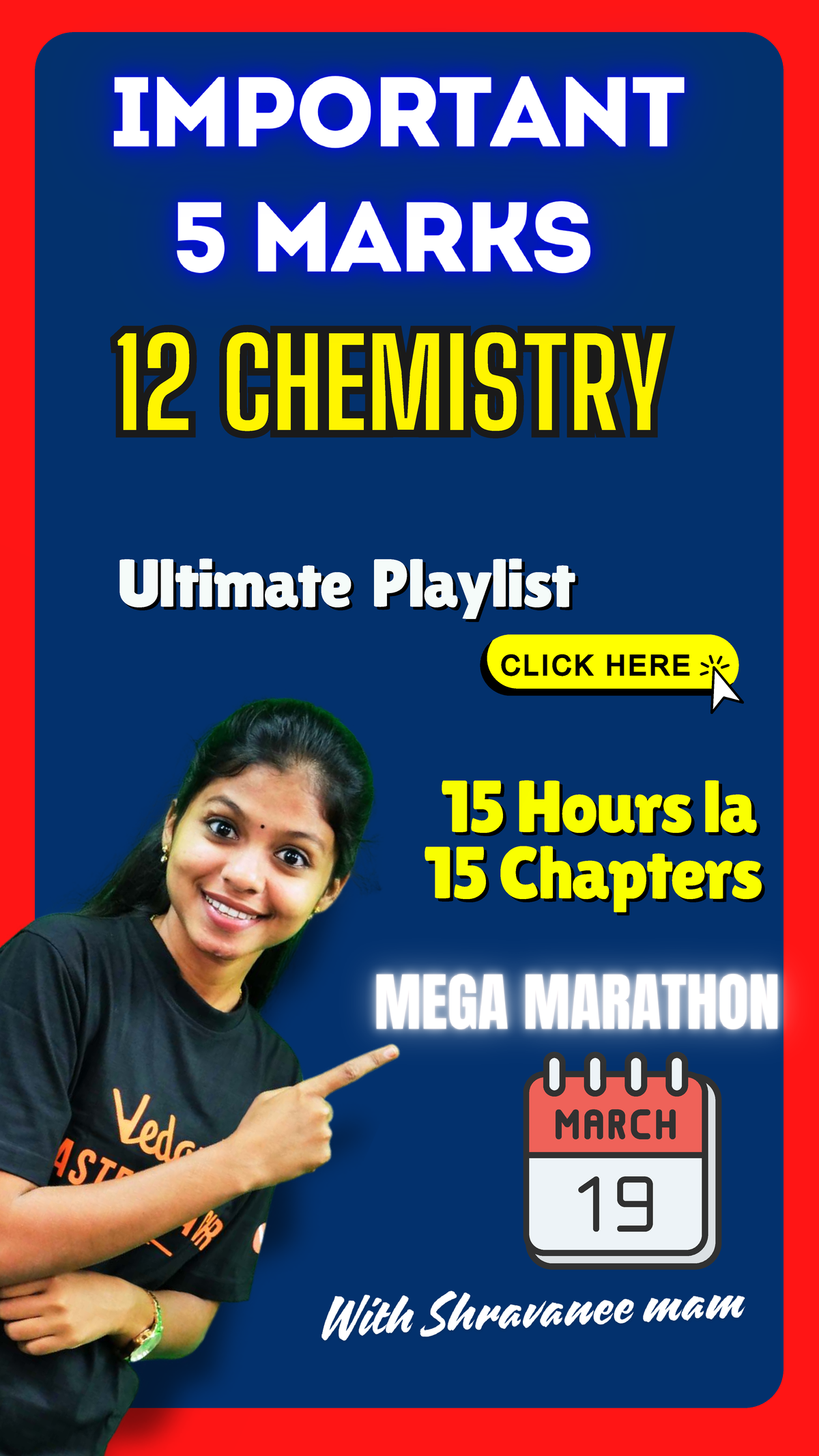 12 CHEMISTRY Ultimate Playlist: Key Concepts for 5 Marks in 15 Chapters ...