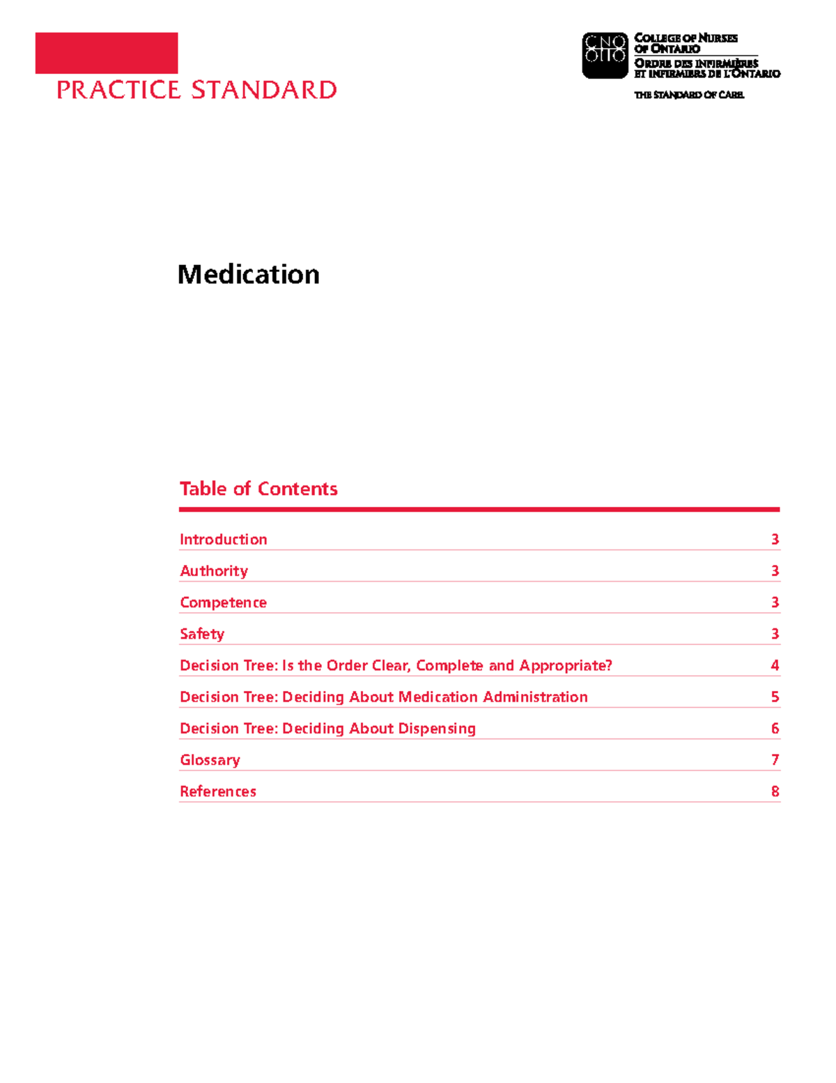 CNO Medication Practice Standard: Key Guidelines and Decision Trees ...