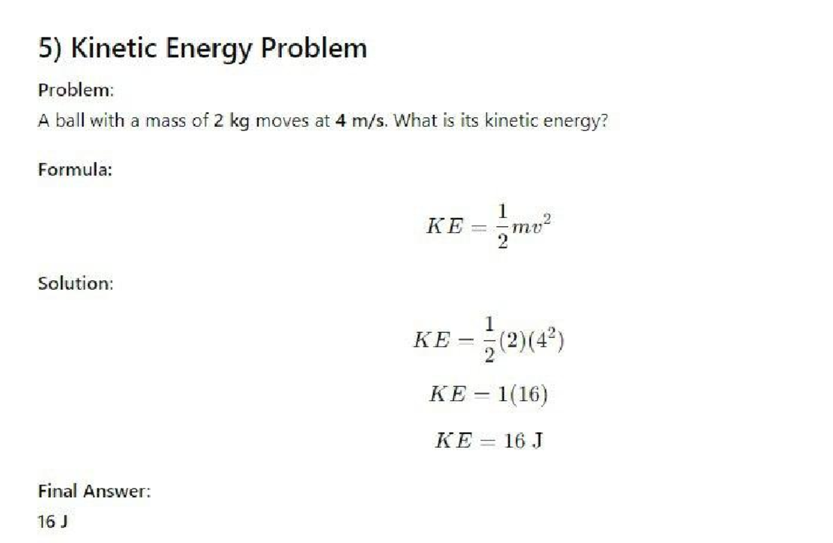 26 03 20 08 20 43 - solving - PHYSICS - 5) Kinetic Energy Problem ...