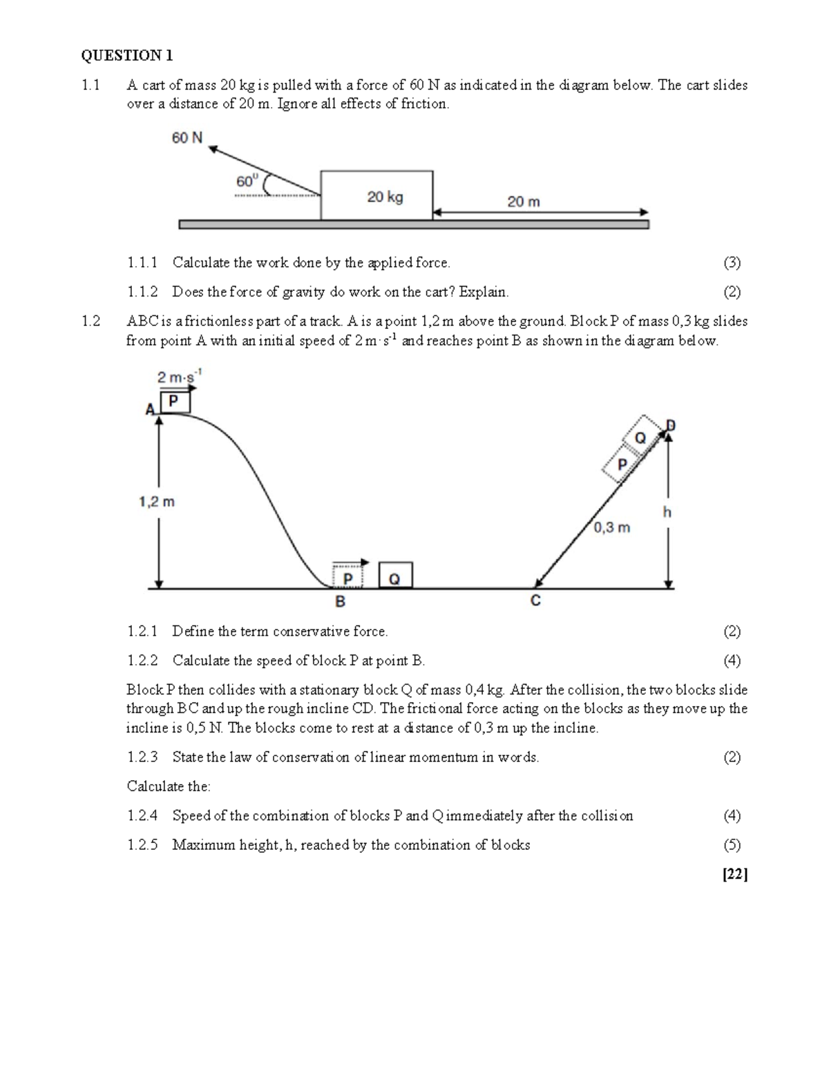 Questions on Work, Energy & Power - Physics 101 Final Exam - Studocu
