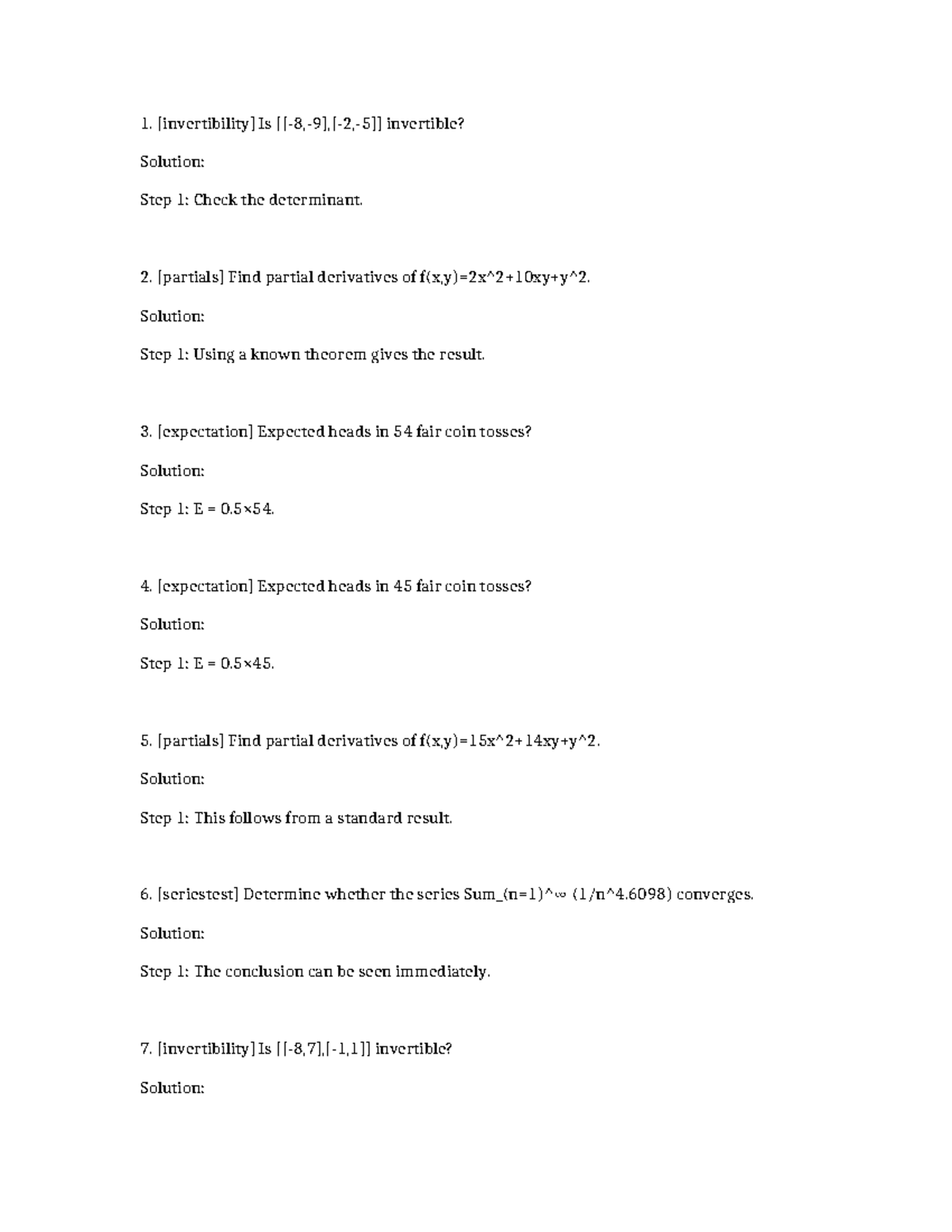 Math 5578 & 5432: Solutions to Key Math Problems - Studocu