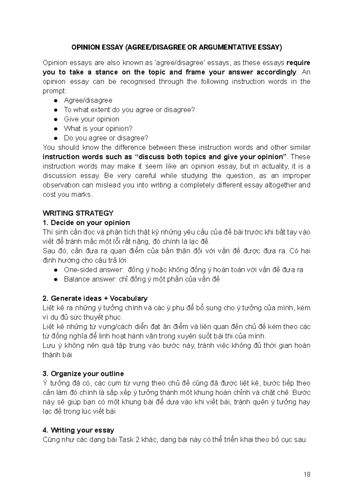 WT2 - Opinion and Discussion Essay Guide - Studocu