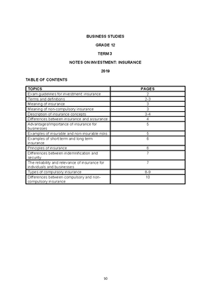 Business Studies Grade 12 Notes ON Business Sectors AND Their ...