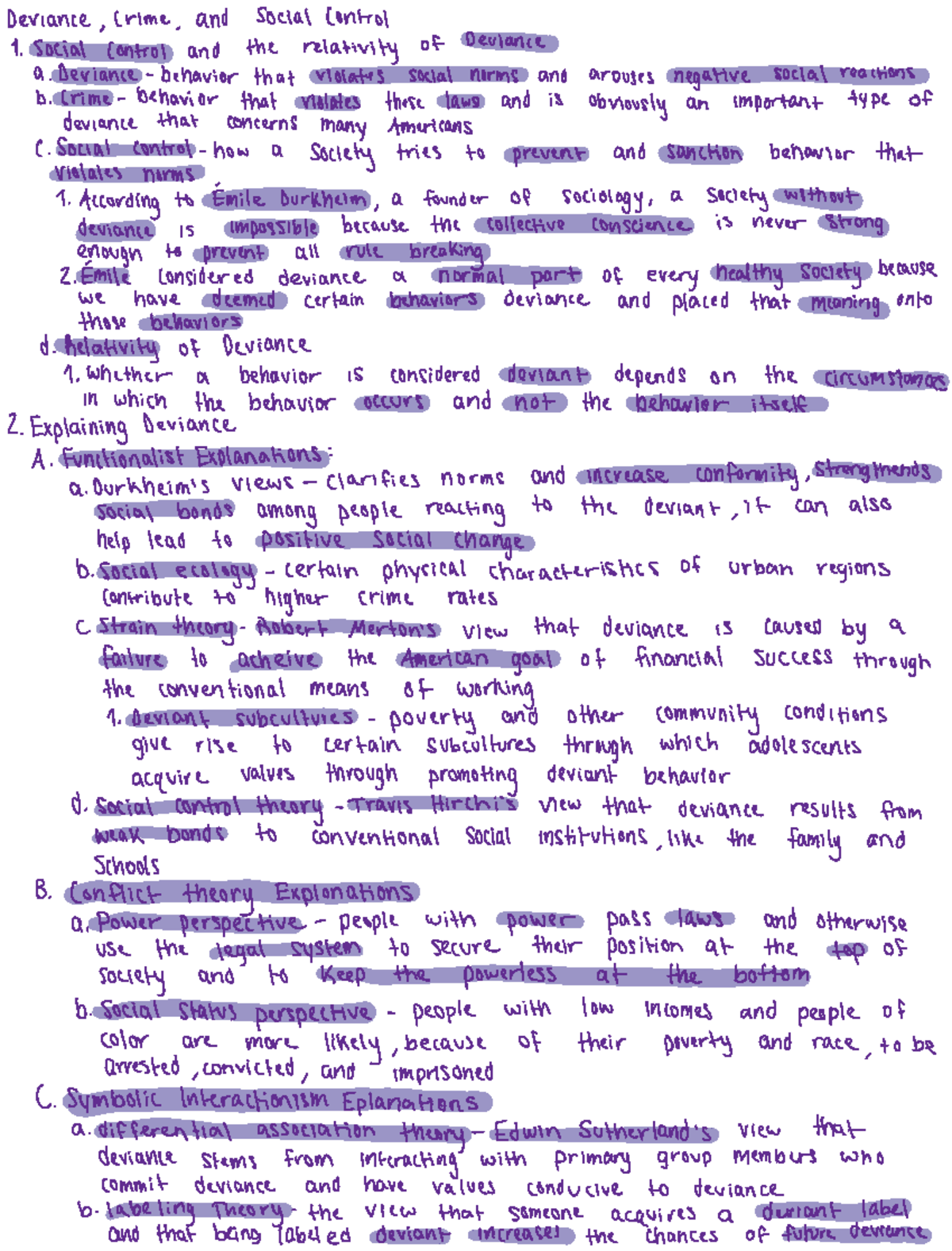 Deviance, Crime, and Social Control: Insights & Theories (SOC 101 ...