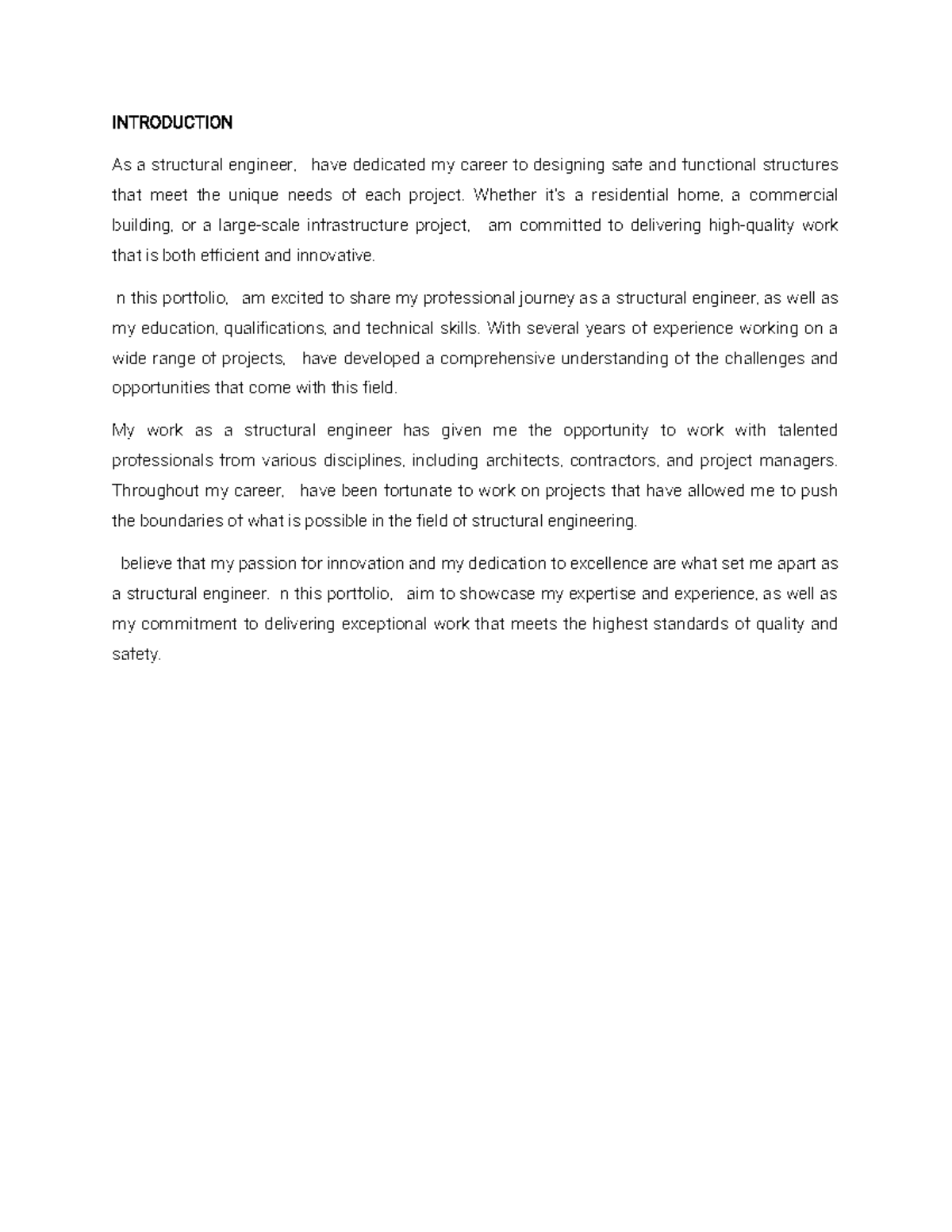 Structural Engineering Portfolio - Professional Journey & Achievements ...