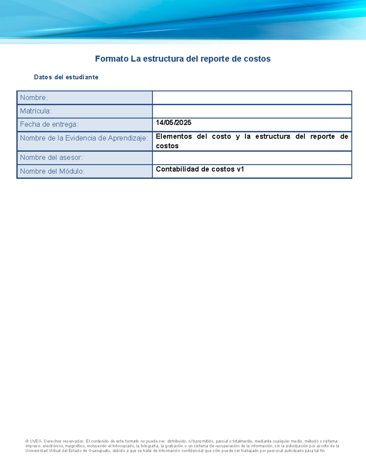 Reporte de Costos de Producción y Ventas - Contabilidad de Costos v1 ...
