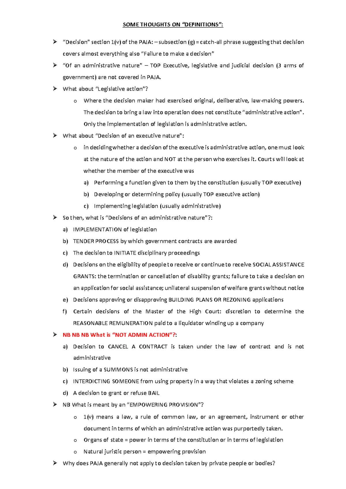 Understanding Administrative Actions under PAJA: Key Insights and ...