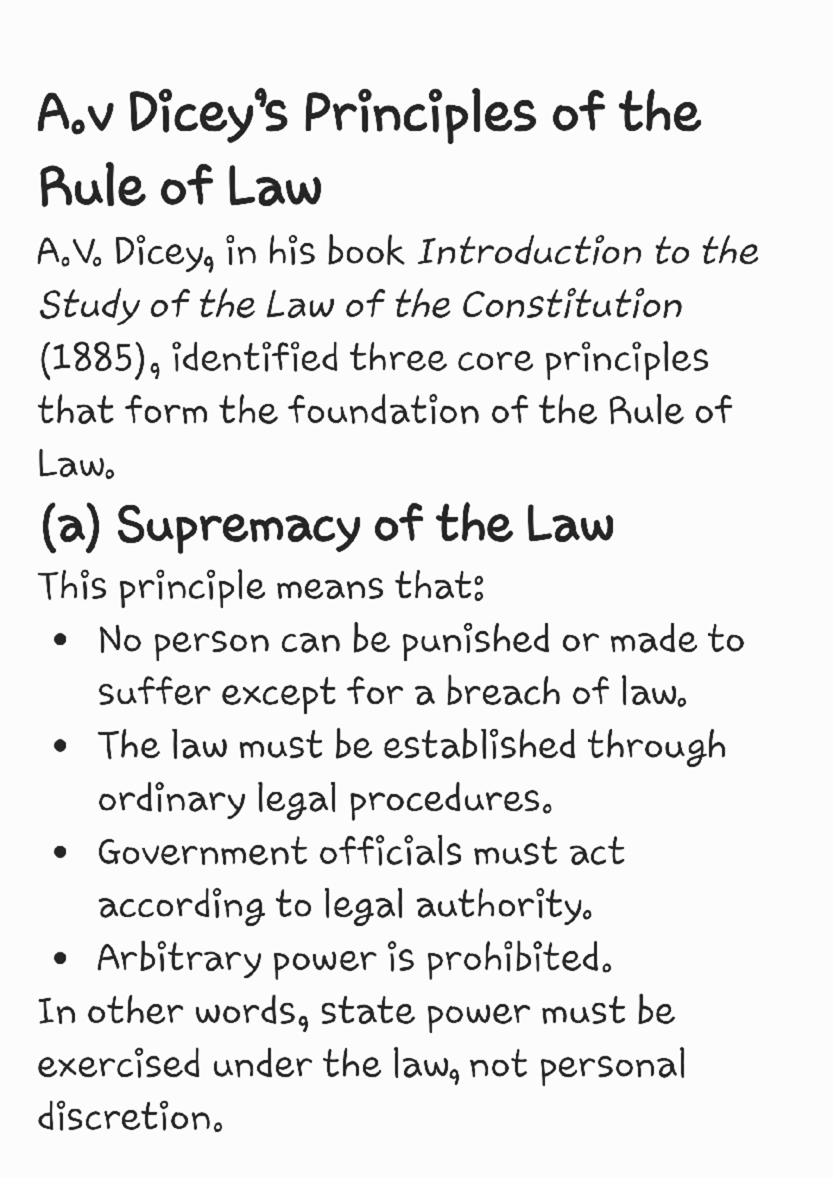 Rule of Law Principles and Challenges - LAW 1335 Lecture Notes - Studocu