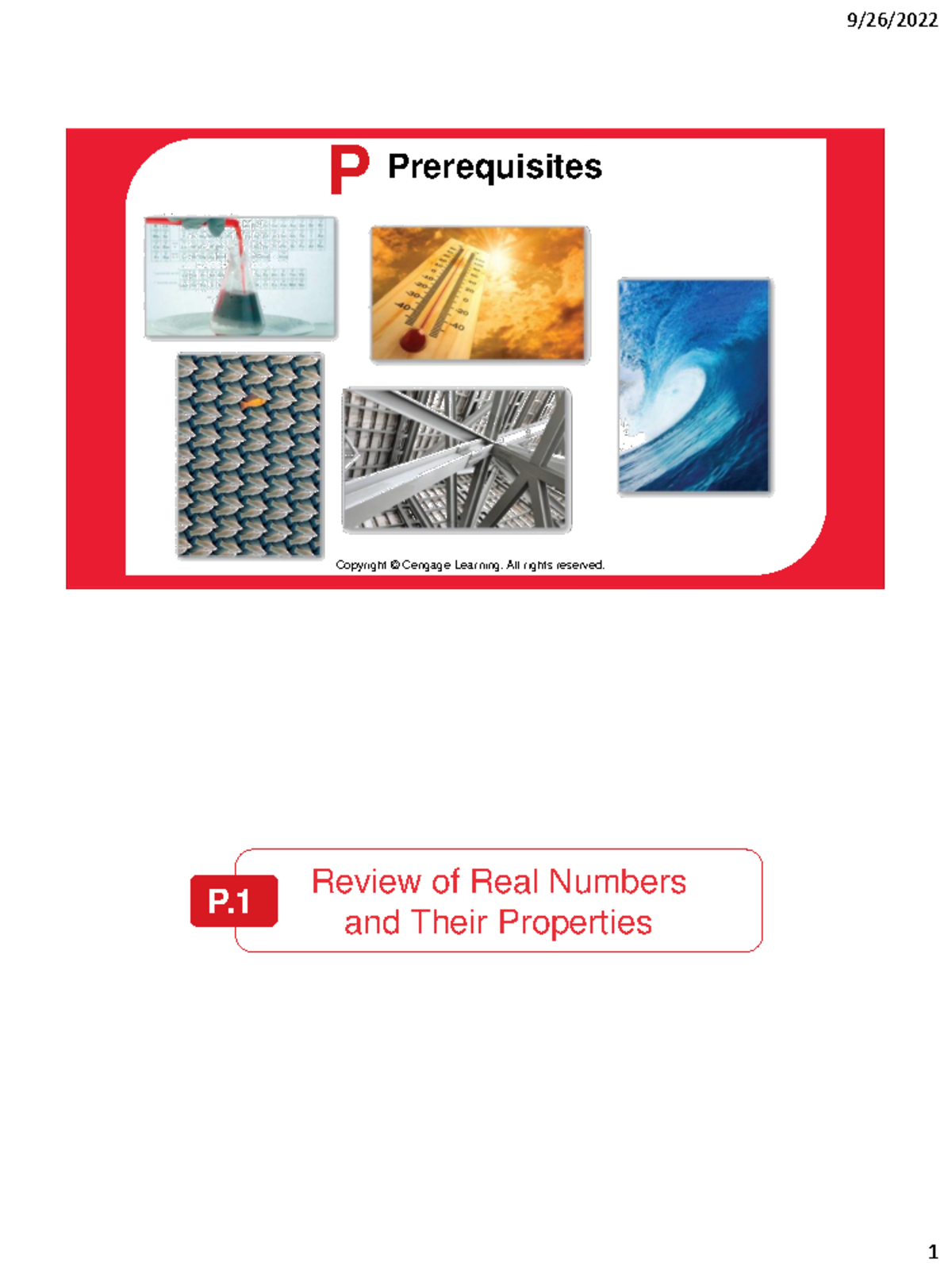 Lecture 1: Introduction to Real Numbers and Their Properties - Studocu