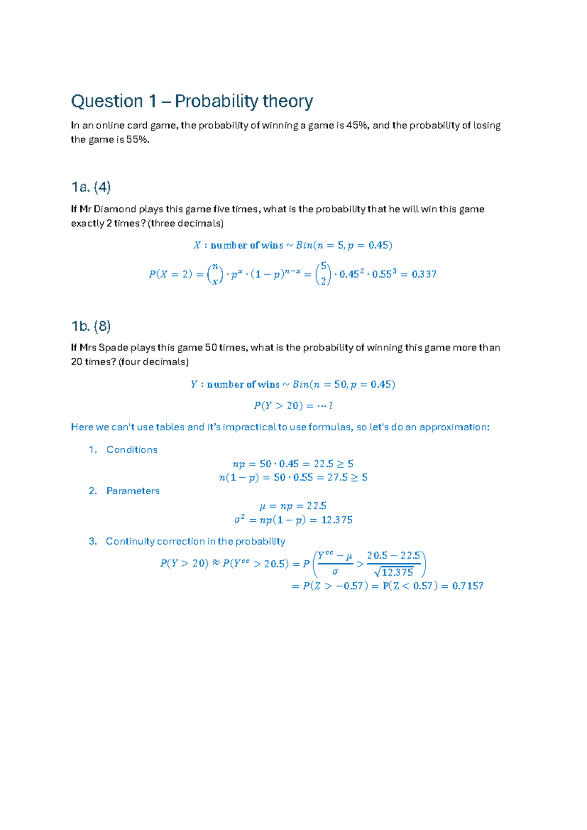 Stat1 Endterm Exam 2025-03-27: Probability & Estimator Theory Q+A ...