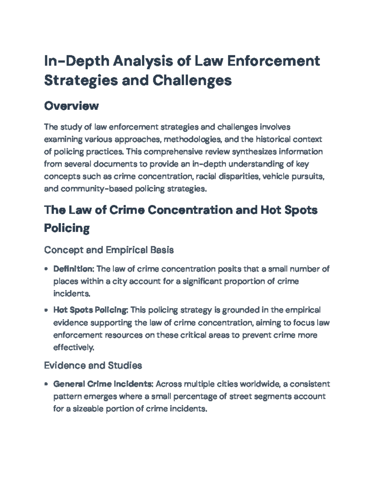 Strategies and Challenges in Law Enforcement: A Comprehensive Analysis ...